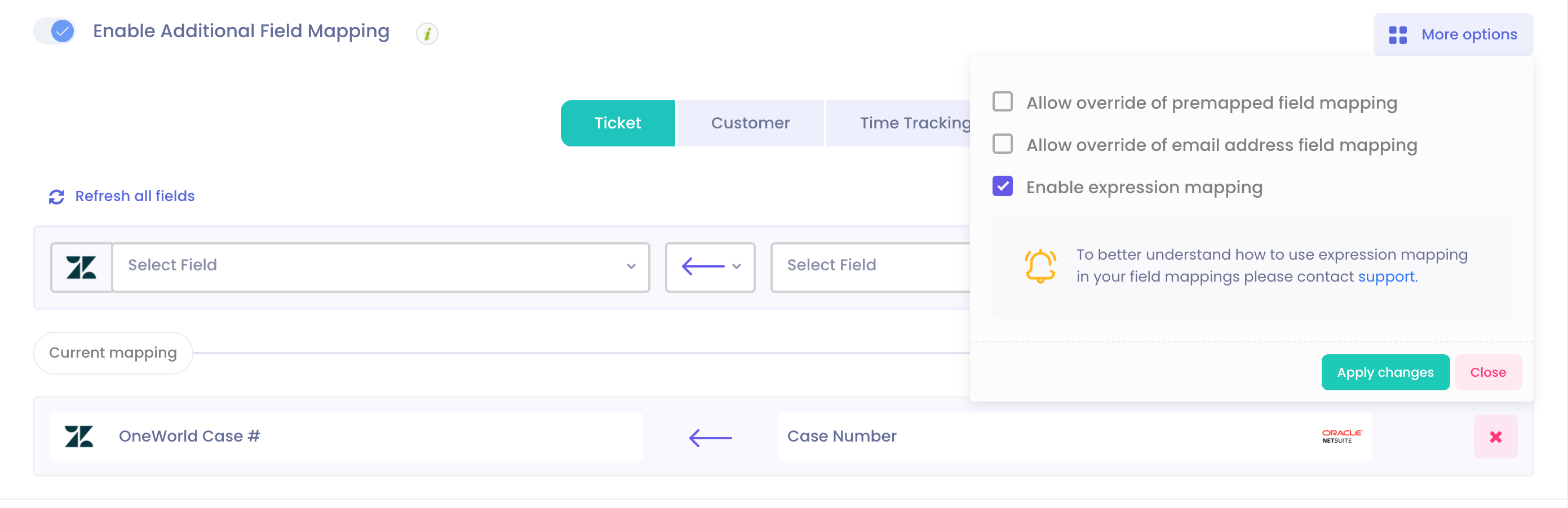 Expression Field Mapping Guide – Help Center